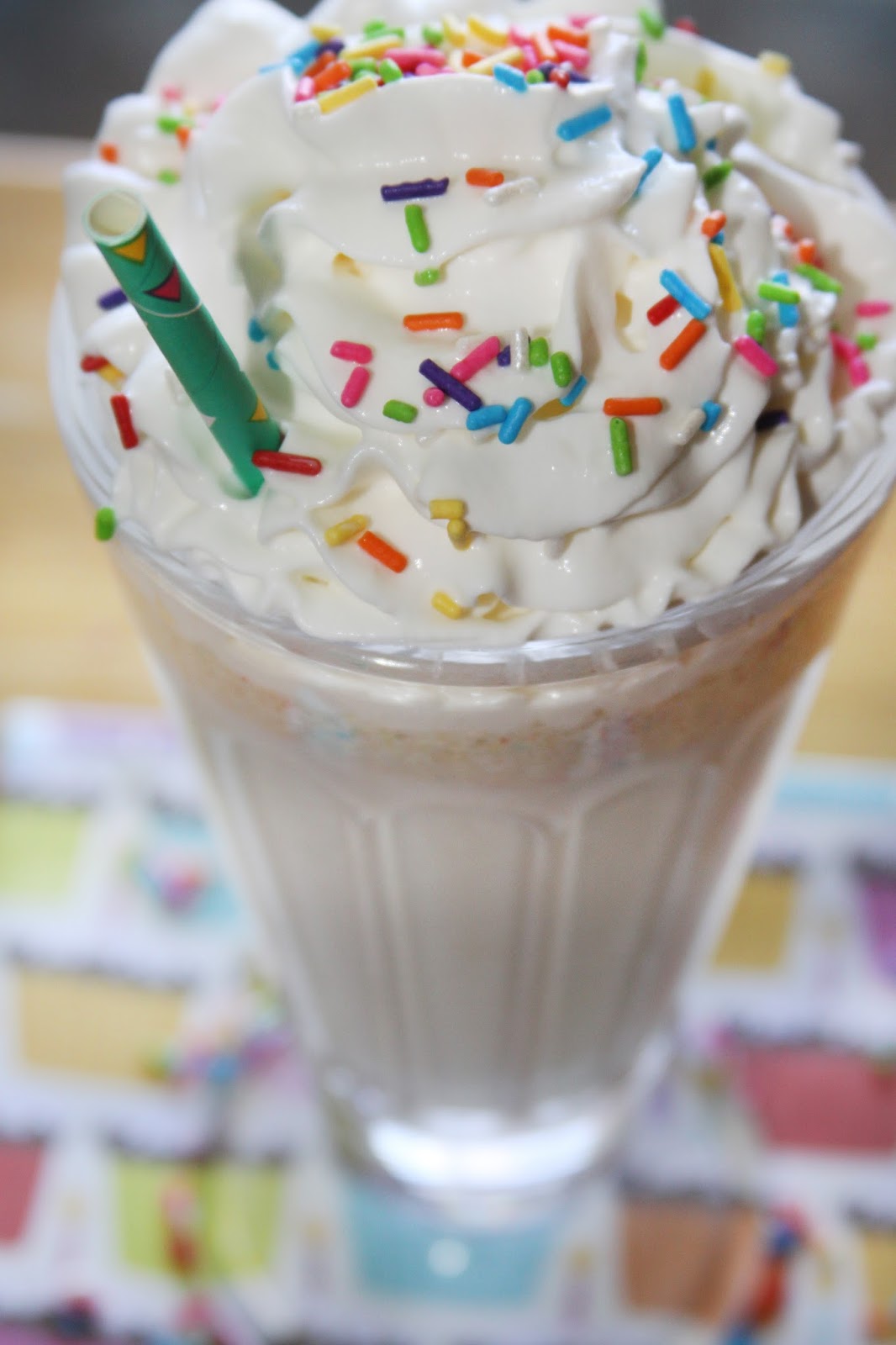 For the Love of Food: Festive Birthday Cake Milkshake