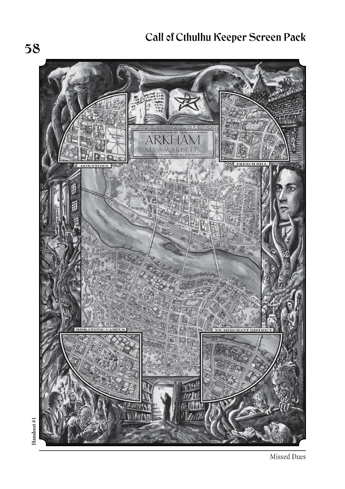 Susurros desde la Oscuridad: Call of Cthulhu 7th Edition Keeper Screen Pack