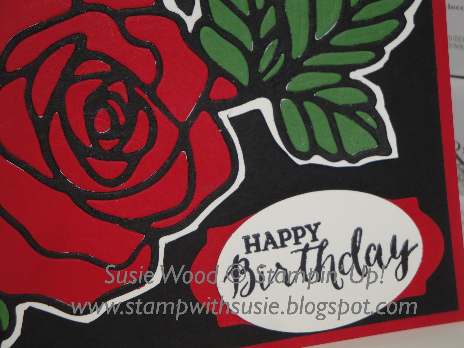 Stamp with Susie: A beautiful red rose!
