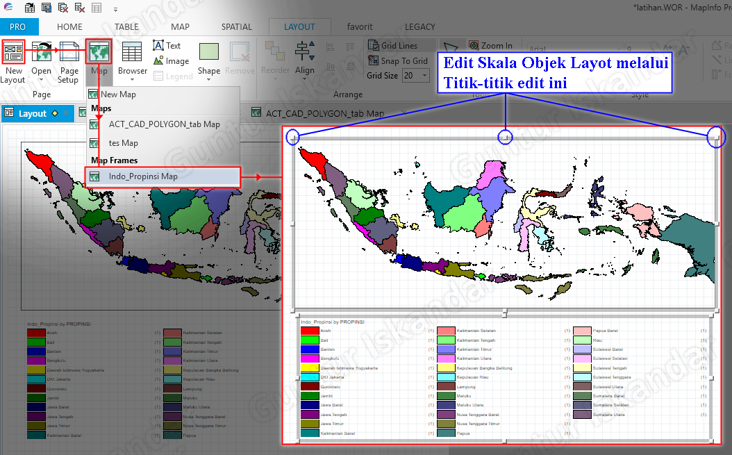 Tutorial Teknologi Geografi dan Informasi: Layout