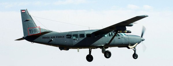 Asian Defence News: Iraq AF Cessna AC-208B Combat Caravan 'YI-119 ...