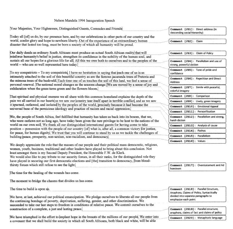 AP Lang Survival Guide: #2. Annotating