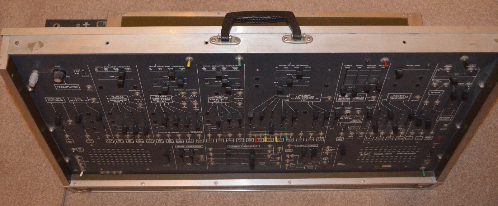 MATRIXSYNTH: Custom Cased RARE ARP 2600 SEMI-MODULAR SYNTHESIZER + 3620 ...