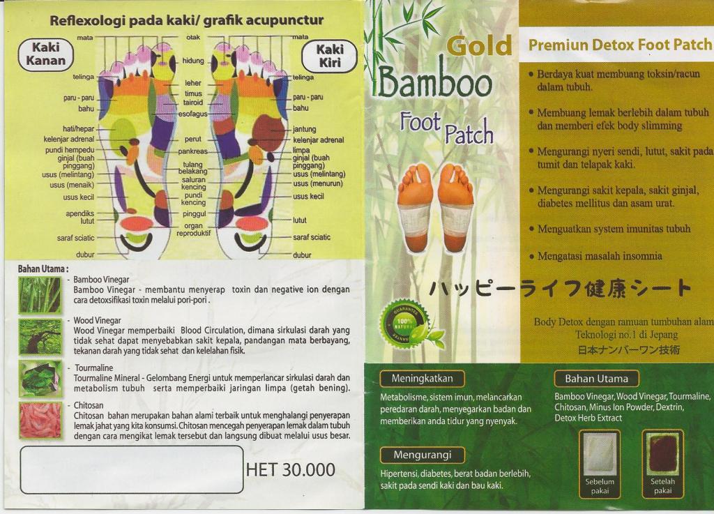 foot-patch-jepang: Bamboo Foot Patch, Koyo Kaki Kesehatan dari Jepang