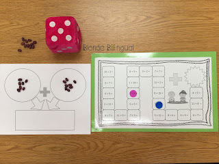 Blonde Bilingual: Addition and Subtraction Board Game
