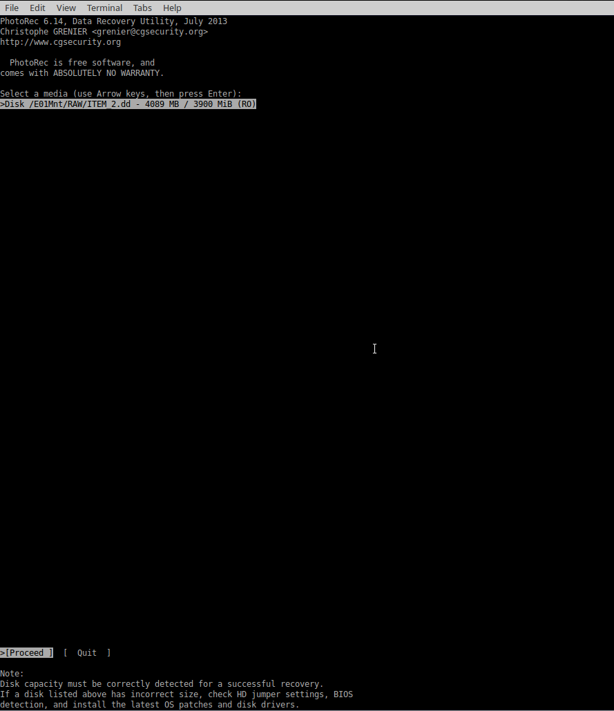 Avoiding Atrophy Forensics: File Carving with PhotoRec