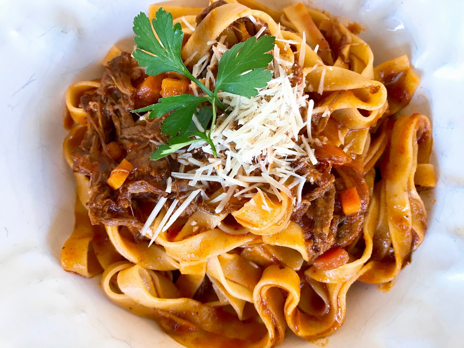 Beef Ragu with Tagliatelle