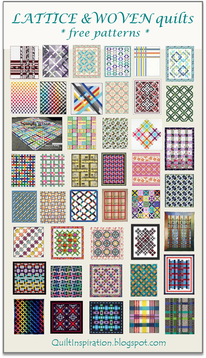 Free pattern day: Lattice and Woven quilts | Quilt Inspiration | Bloglovin’