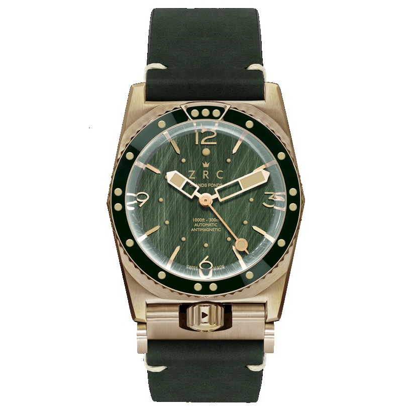 OceanicTime: ZRC Grand Fonds VINTAGE 1964 Spirit Bronze BLUE & GREEN