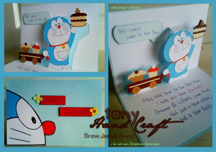 Tony.Hand.Craft: Specially Requested and Made : Doraemon Birthday Card ...