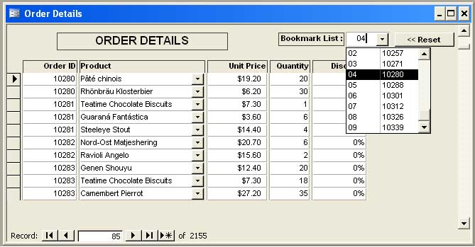 Form Bookmarks And Data Editing ~ Learn Ms Access Tips And Tricks