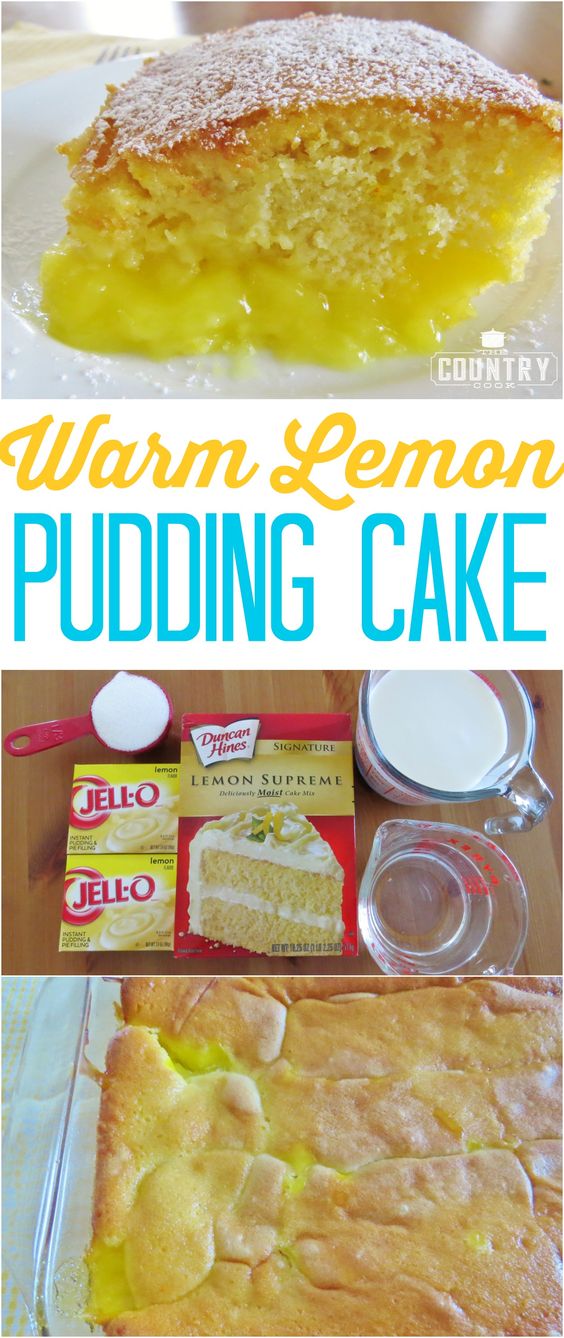 Warm Lemon Pudding Cake