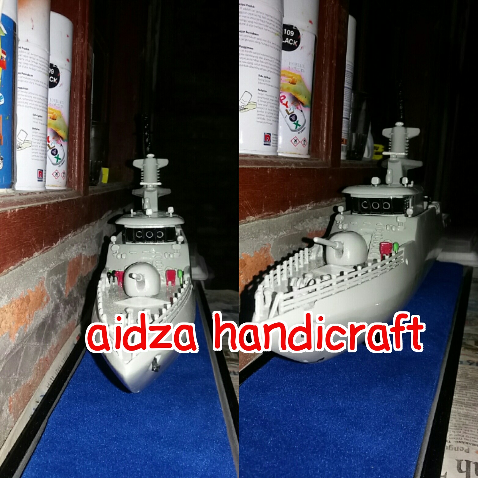 Aidza Handicraft: Miniatur KRI Cakalang 852