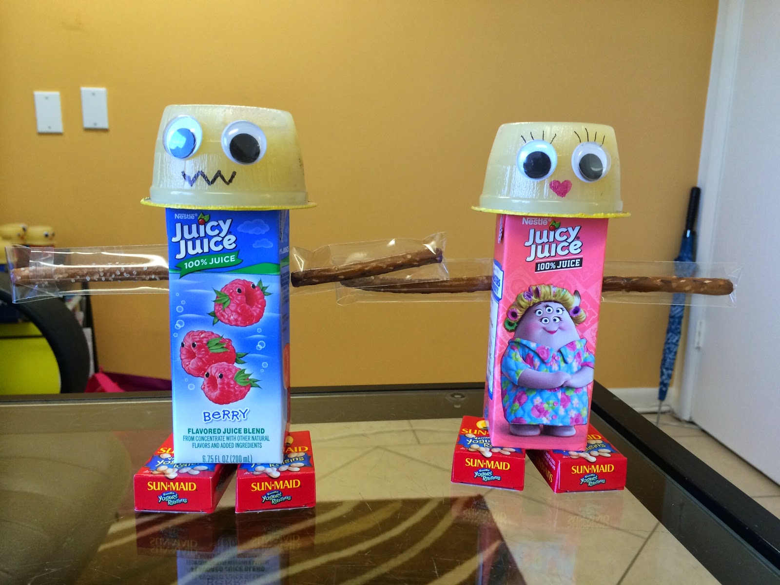 Wunderle Craftin': Robot healthy birthday snacks