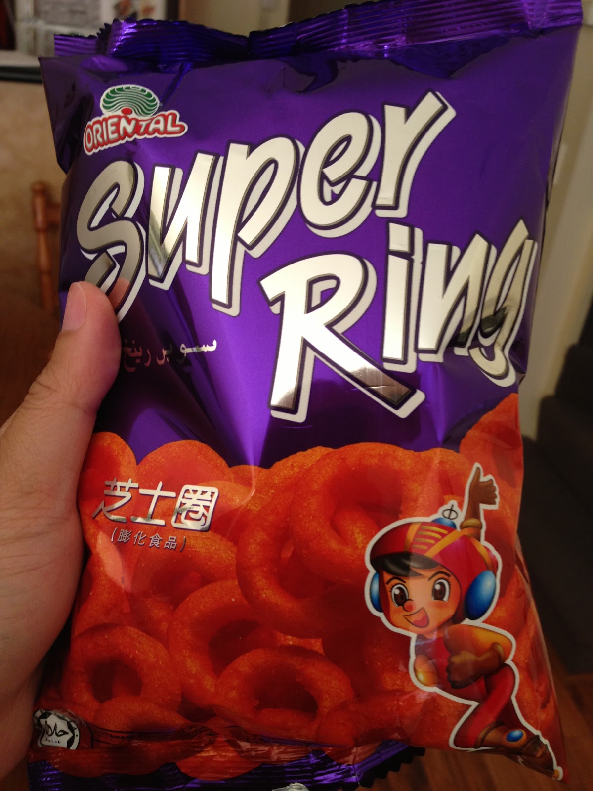 Asian Grocery Snacks: Oriental - Super Ring - Cheese Flavoured Snacks