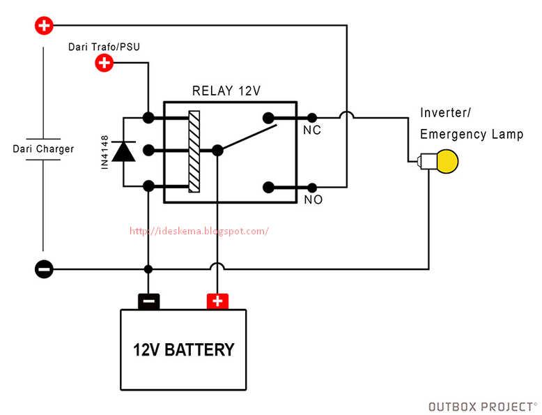 Skema Rangkaian Lampu Emergency Standby atau Selalu Terhubung Dengan ... Skema Rangkaian Lampu Emergency Standby atau Selalu Terhubung Dengan ...
