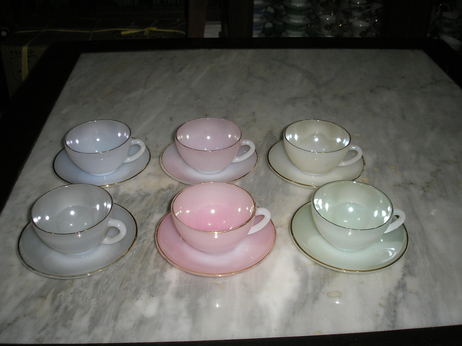 art shop abu malang: 6 set cangkir warna-warni arcopal