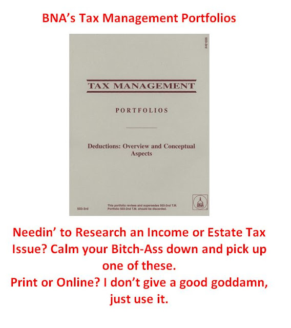 Thug Law Librarian : BNA's Tax Management Portfolios - DAYYYYYYYYUUUMMMM!