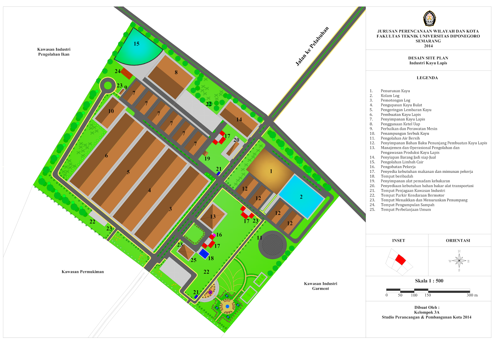 SITEPLAN KAWASAN INDUSTRI ~ Kelompok 3A Studio Rancang
