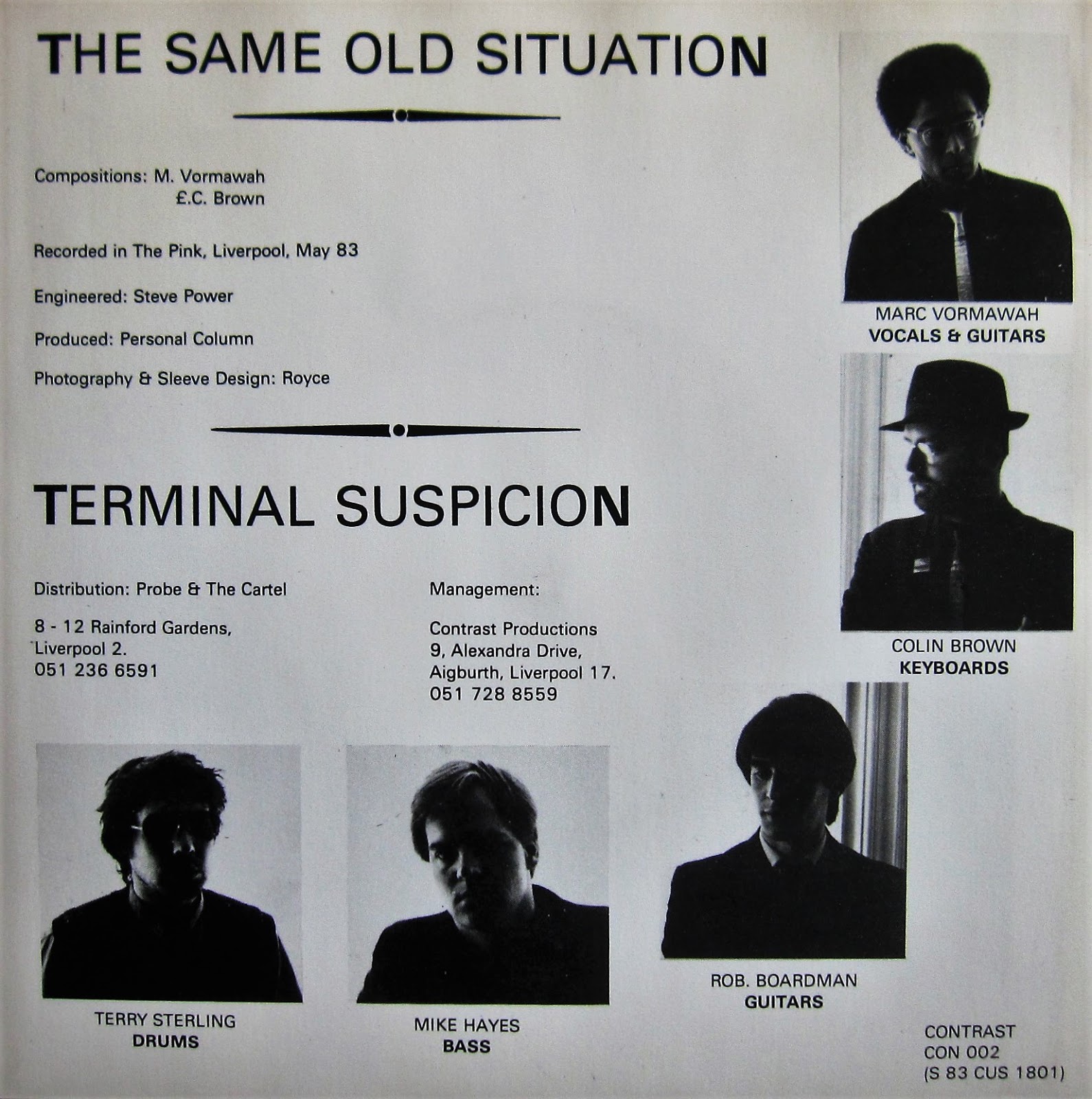 From A Northern Place: Personal Column - The Same Old Situation (7")