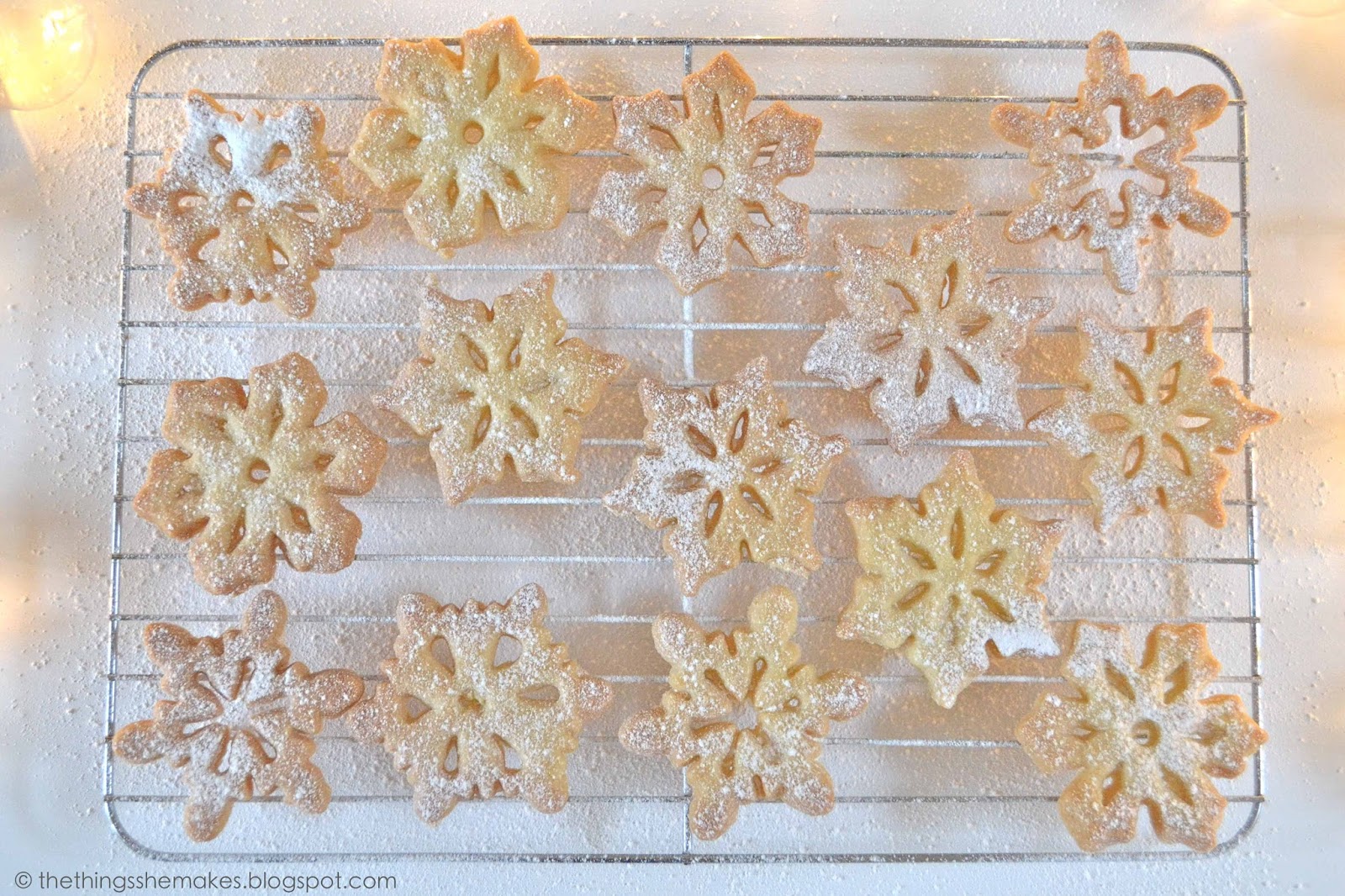 DIY Christmas // Winter Shortbread Snowflake Biscuits | The Things She ...