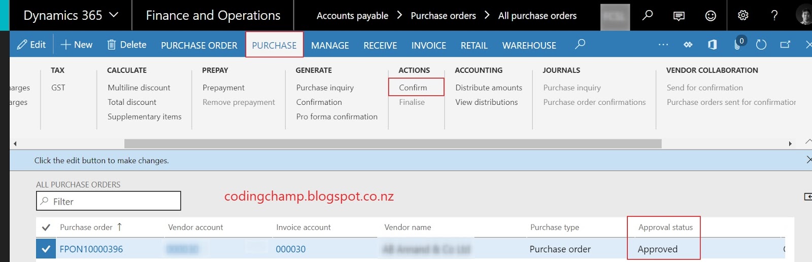 Coding Champ: Purchase Order Confirmation Report in Dynamics D365 for ...