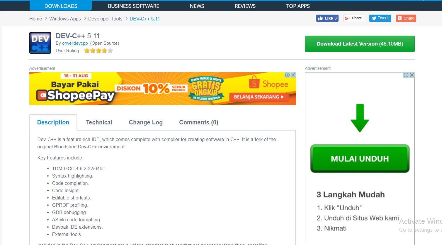 Cara Download dan Install Dev C++ dengan Mudah ~ Blogger Cirebon