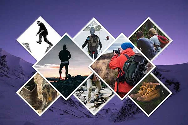 PhotoEffect: Multi Diamond Photo Collage Template in Photoshop