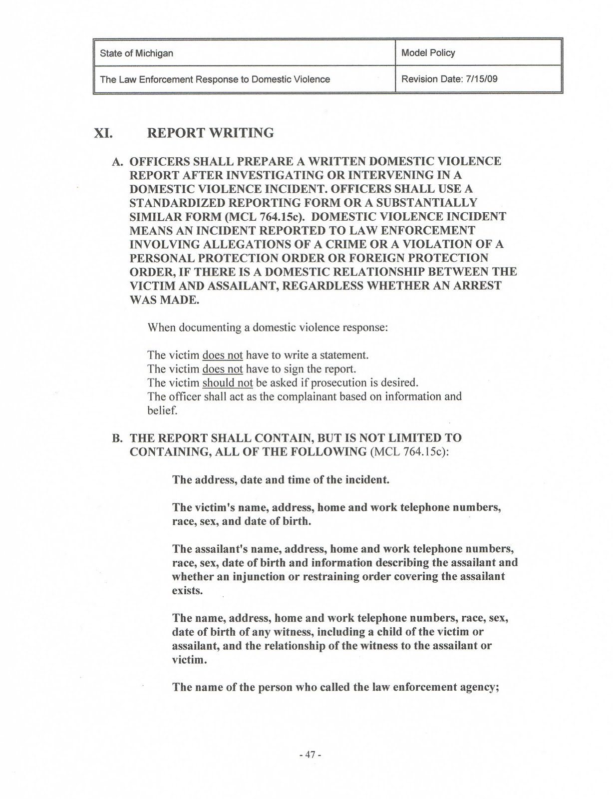 OIDV Project Of Michigan - Officer Involved Domestic Violence Project ...