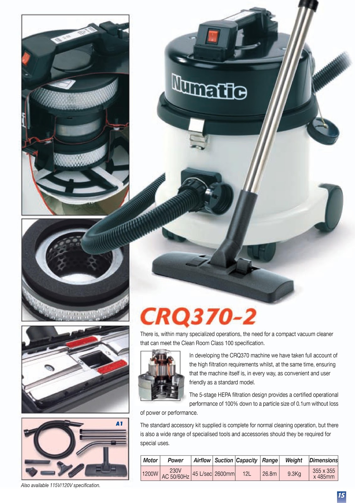 Numatic Cleancare 2007 Product Range