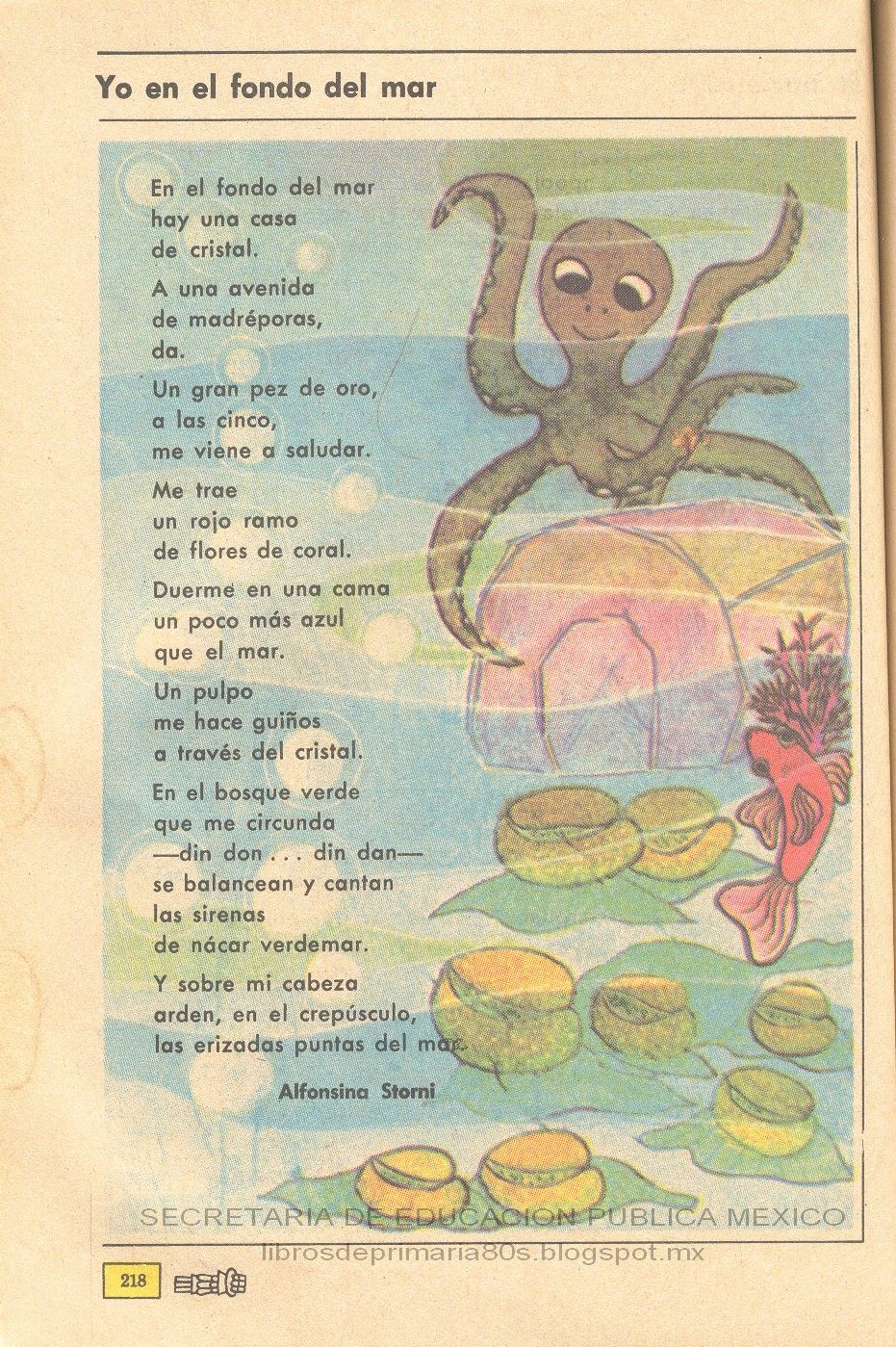 Libros de Primaria de los 80's: Yo en el fondo del mar - Español Ej. y ...