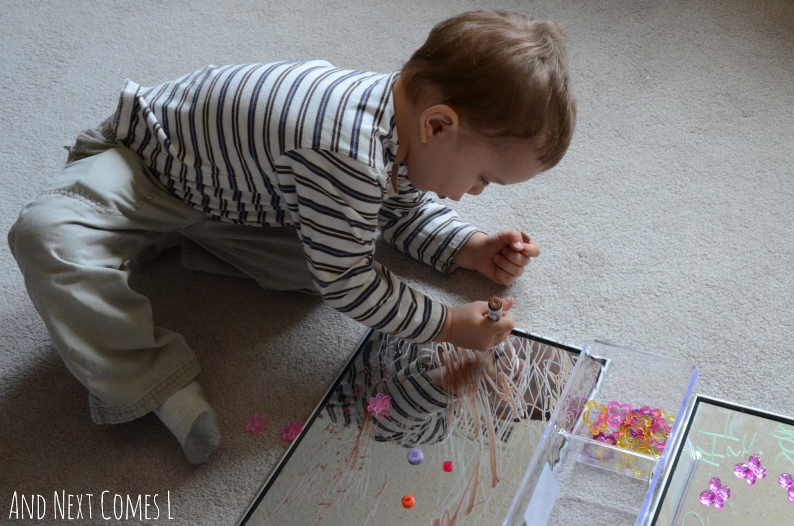 Spring Mirror Drawing Activity for Kids | And Next Comes L - Hyperlexia ...