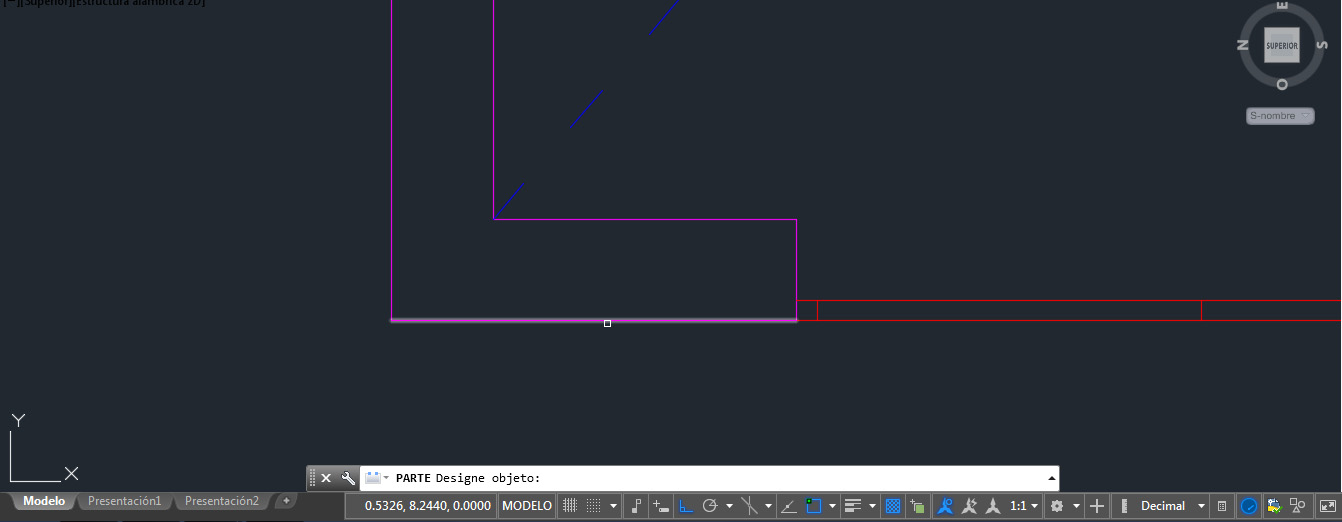 Partir línea u objeto en Autocad - Recursos Interior. Autocad, dwg ...
