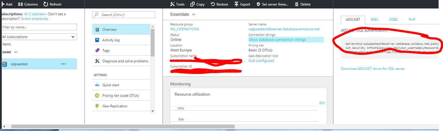 Azure SQL PaaS - first look