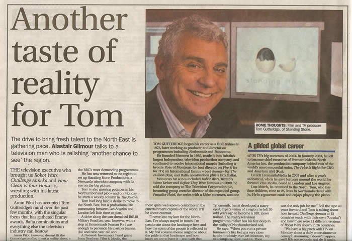 Tom Gutteridge: Recent Press Articles
