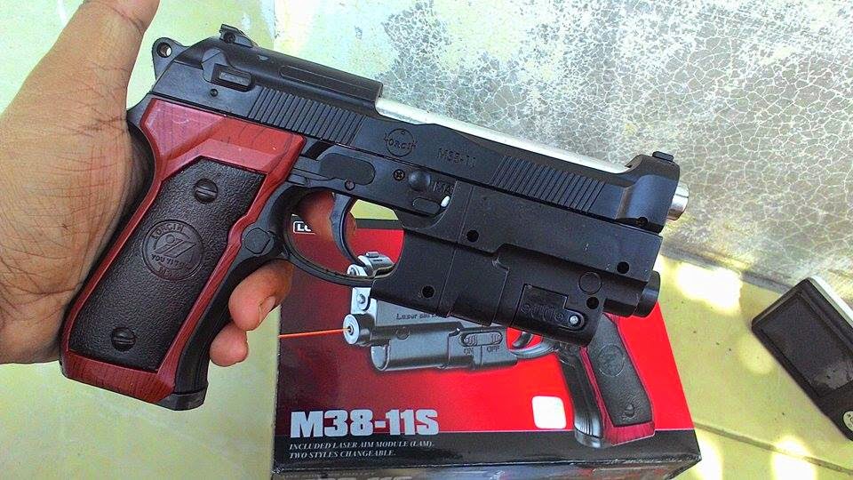 MODEL SENAPAN ANGIN: jual airsoft gun pistol murah barreta m38-11