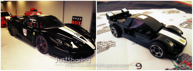 Just Sharing 文の分享站: Shell LEGO Ferrari Miniature - FXX