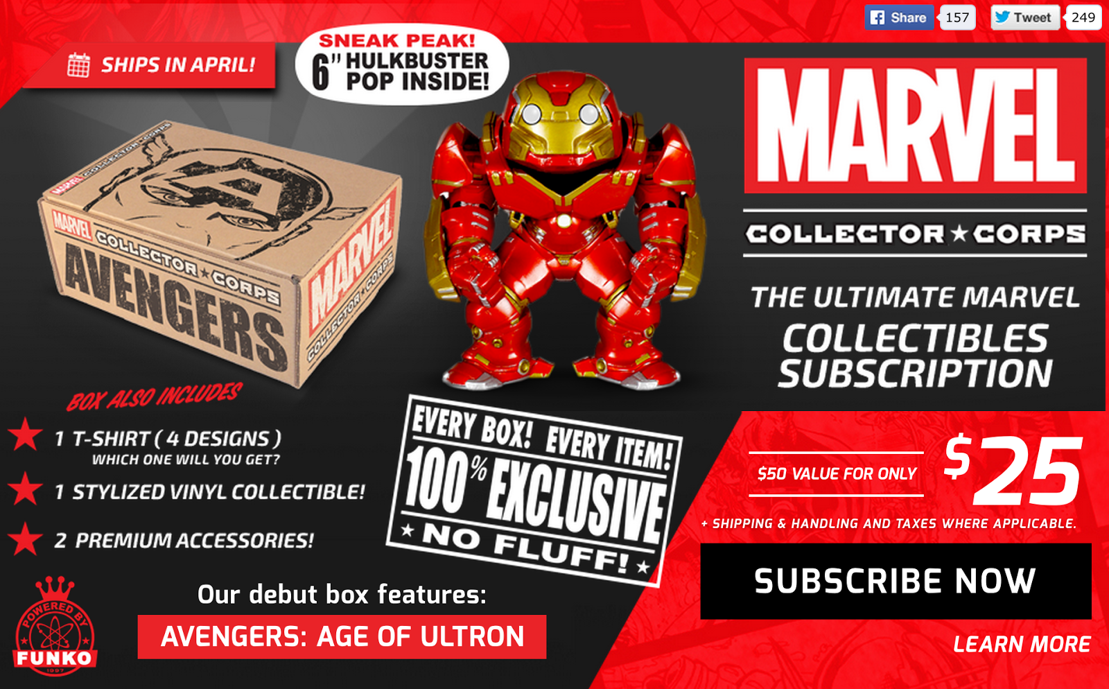 Funko Marvel Collector Corps Box Review February 2017 | Hi-Def Ninja ...