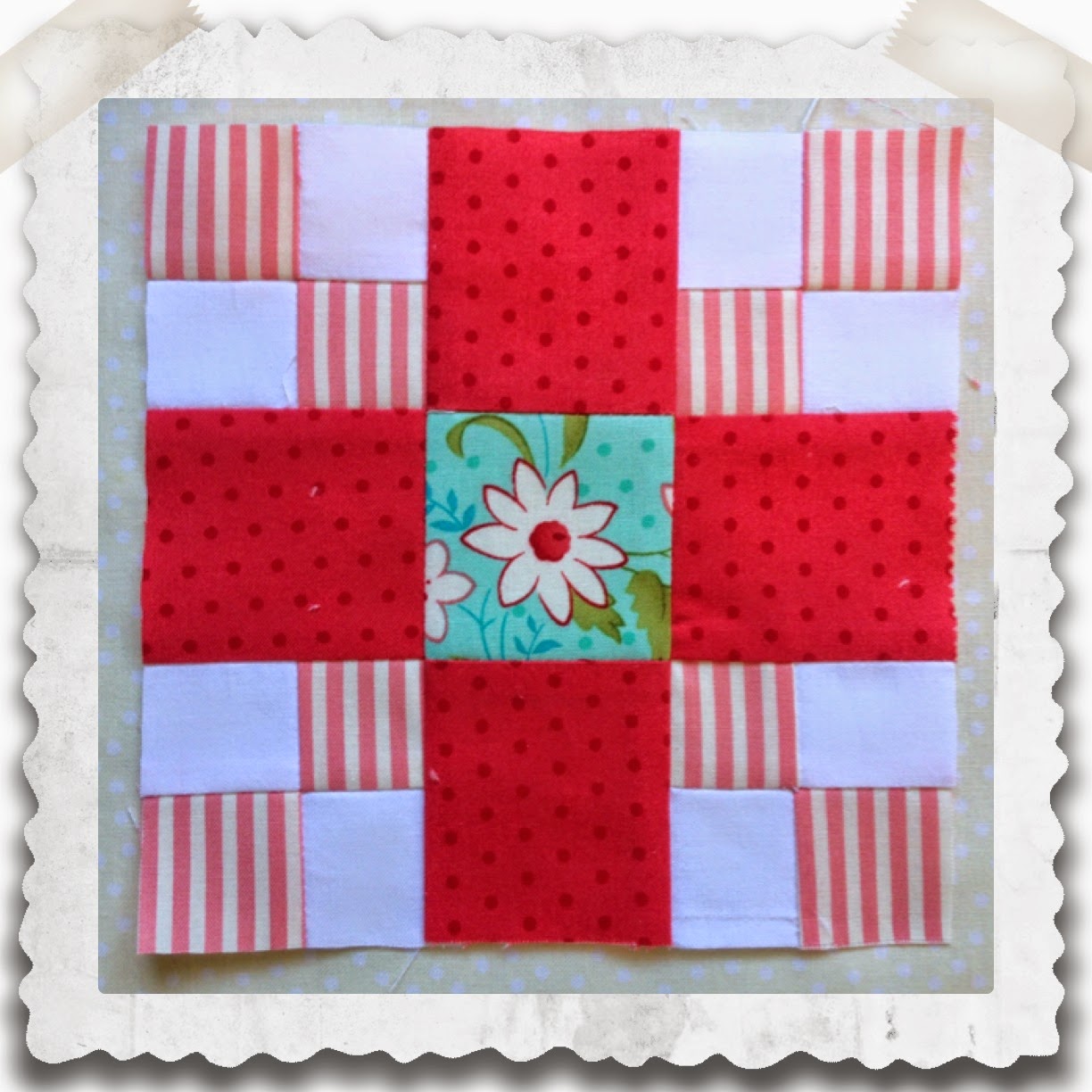 Chatelaine- Free BOW Sampler Quilt Block 7 - Threadbare Creations