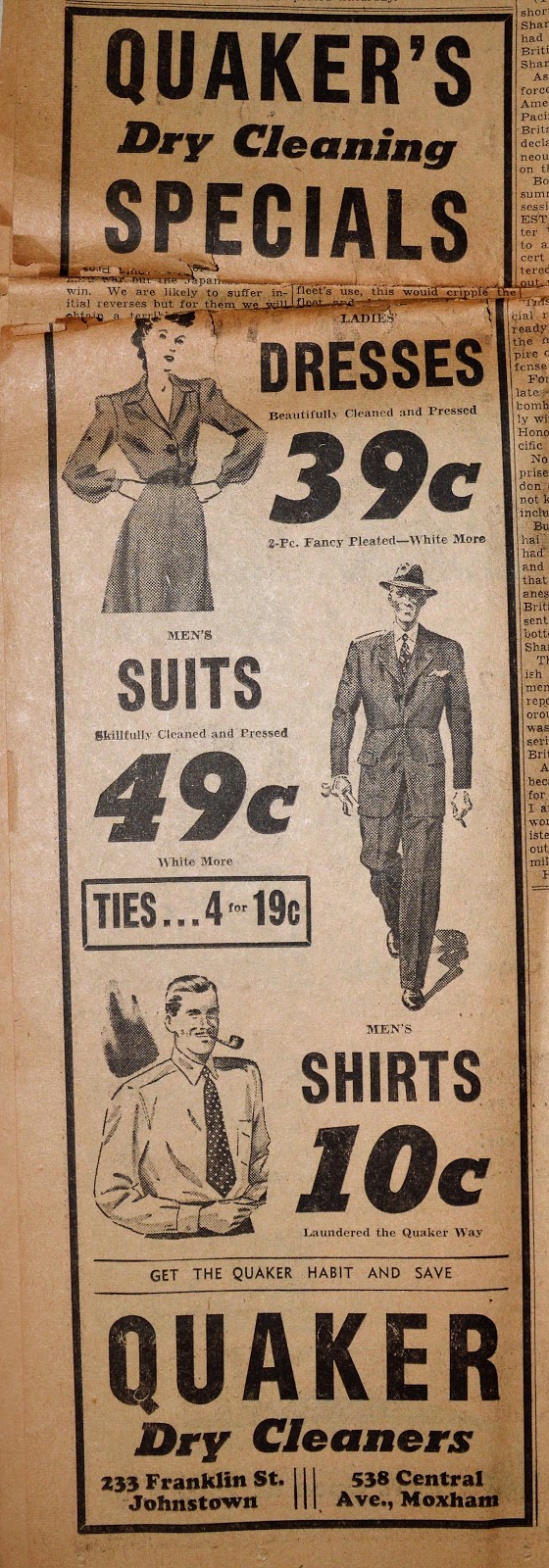 Vintage Johnstown: Quaker Dry Cleaners