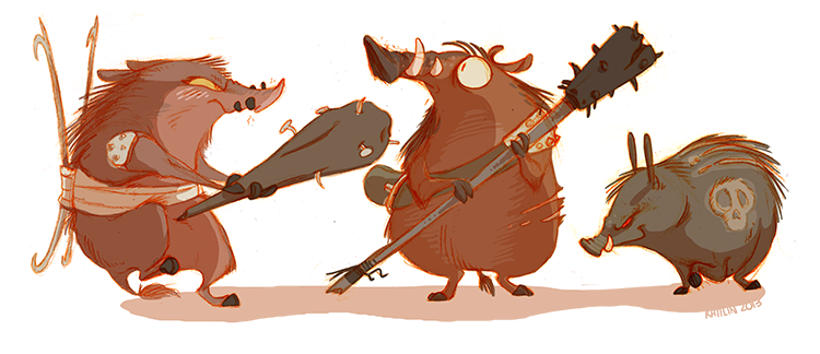 Kaitlin Sutherland: Boar Character Design