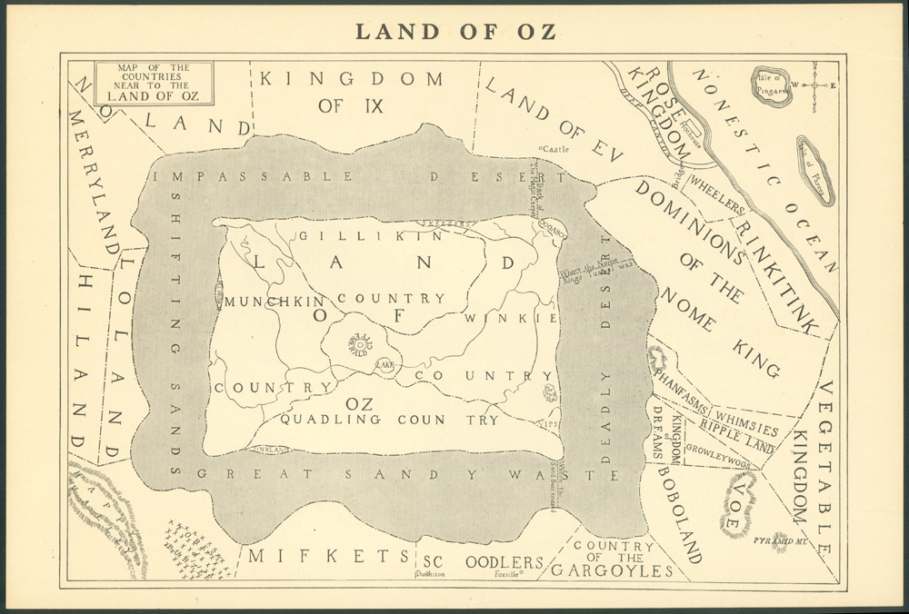 Hungry Tiger Talk: Map of Oz Monday - The Coloring Contest Map