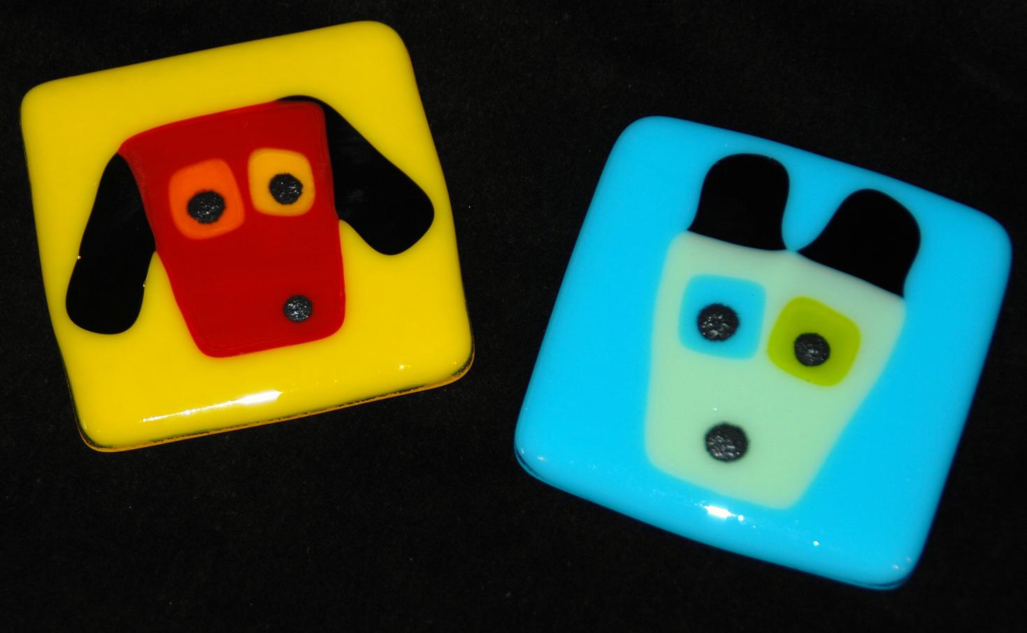 Omega Glass: Fused Glass Art that's Ridiculously Cool: Dog Face ...