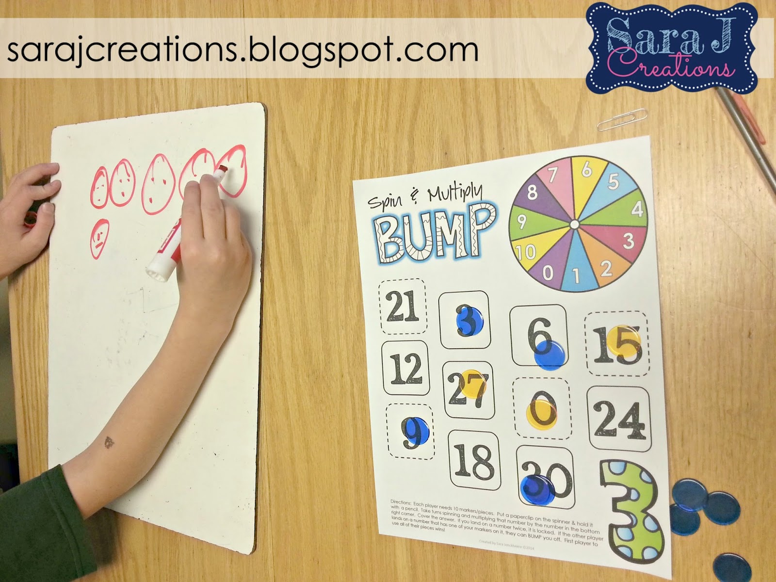 Practicing Multiplication Facts with Games | Sara J Creations