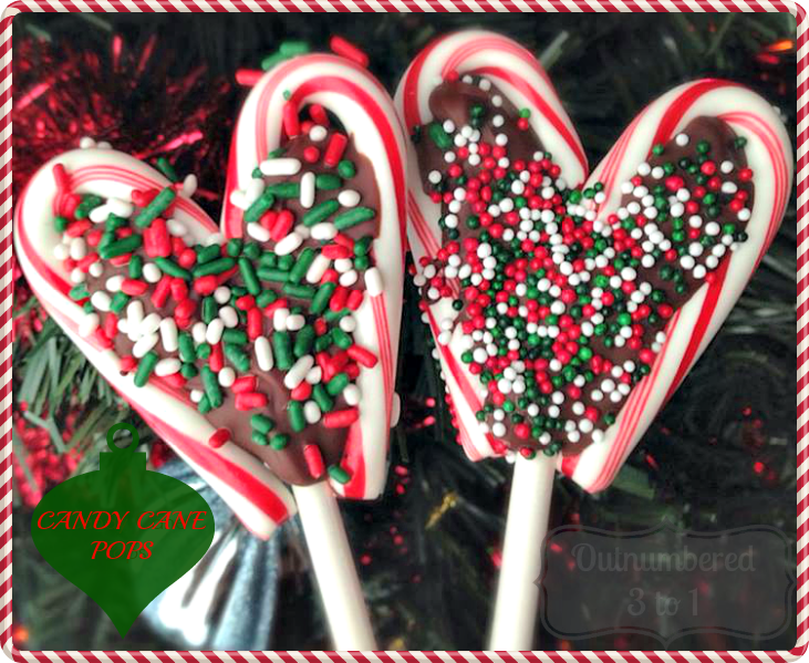 Chocolate Candy Cane Pops Recipe - Outnumbered 3 to 1