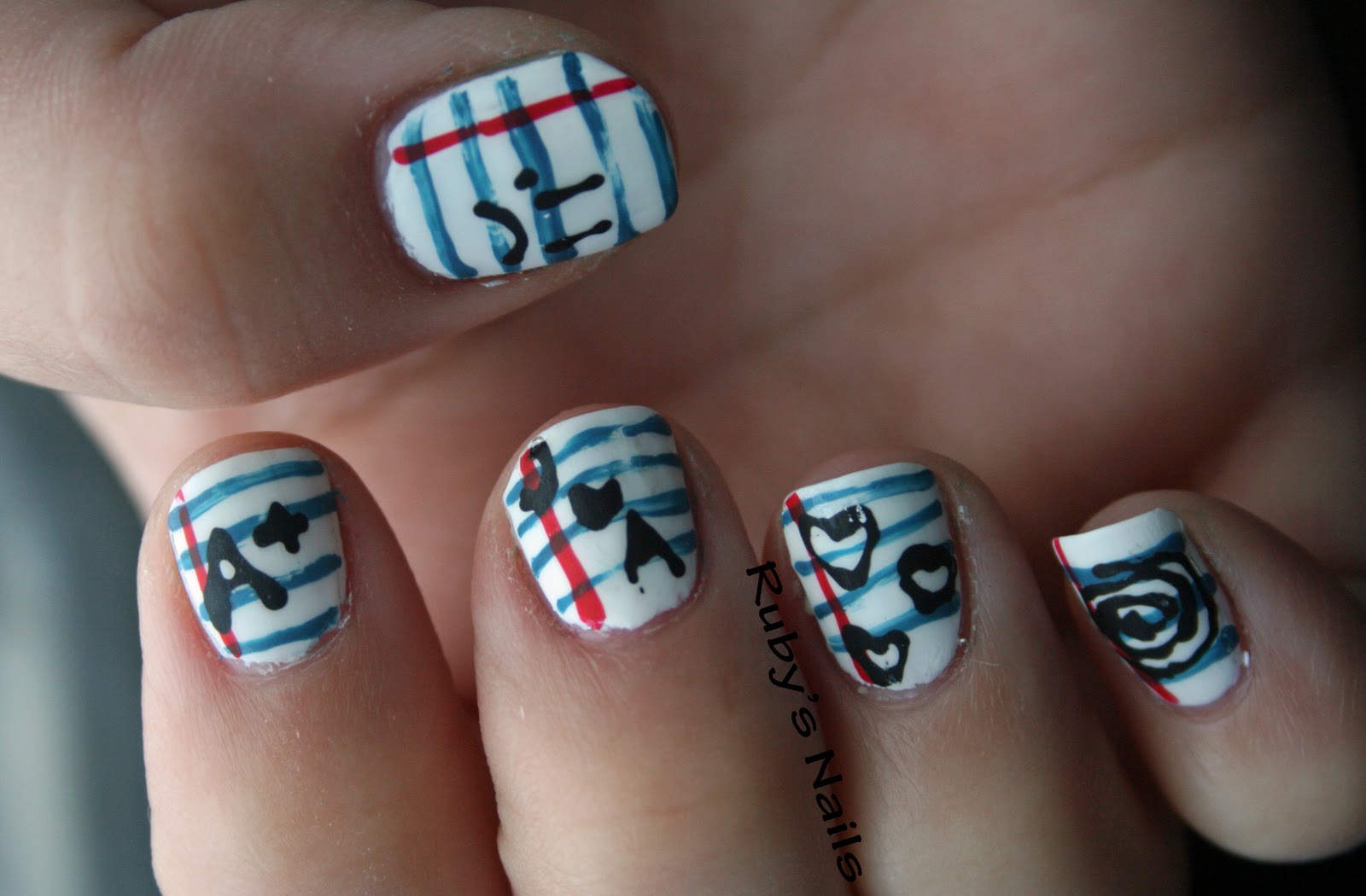 Ruby's Nails: Paper Doodle Nails