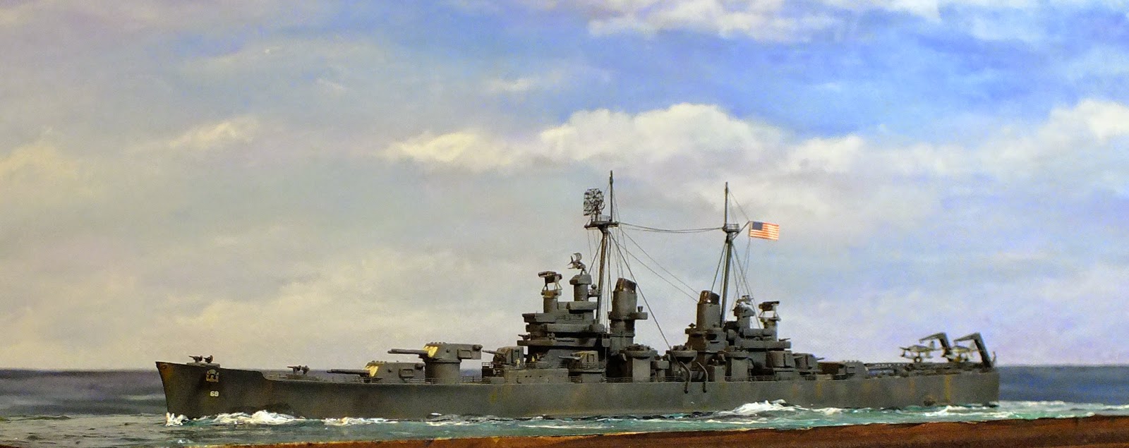 MODELSHIPS & WORLD IN SCALE: USS Baltimore (CA-68), 1943.