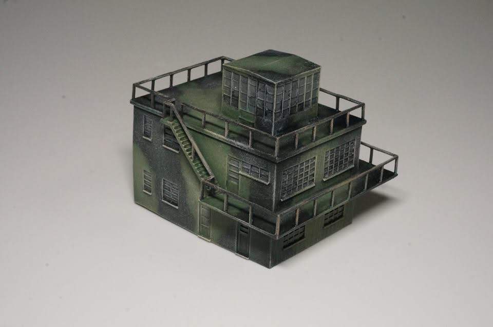 10mm Wargaming: RAF Airfield Control Tower from Combat Group Dynamix