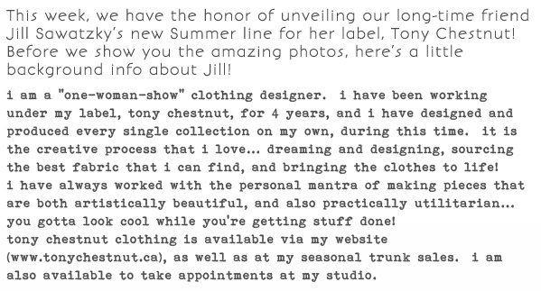 Oh So Lovely Vintage: Tony Chestnut 2011 Spring/Summer Collection.