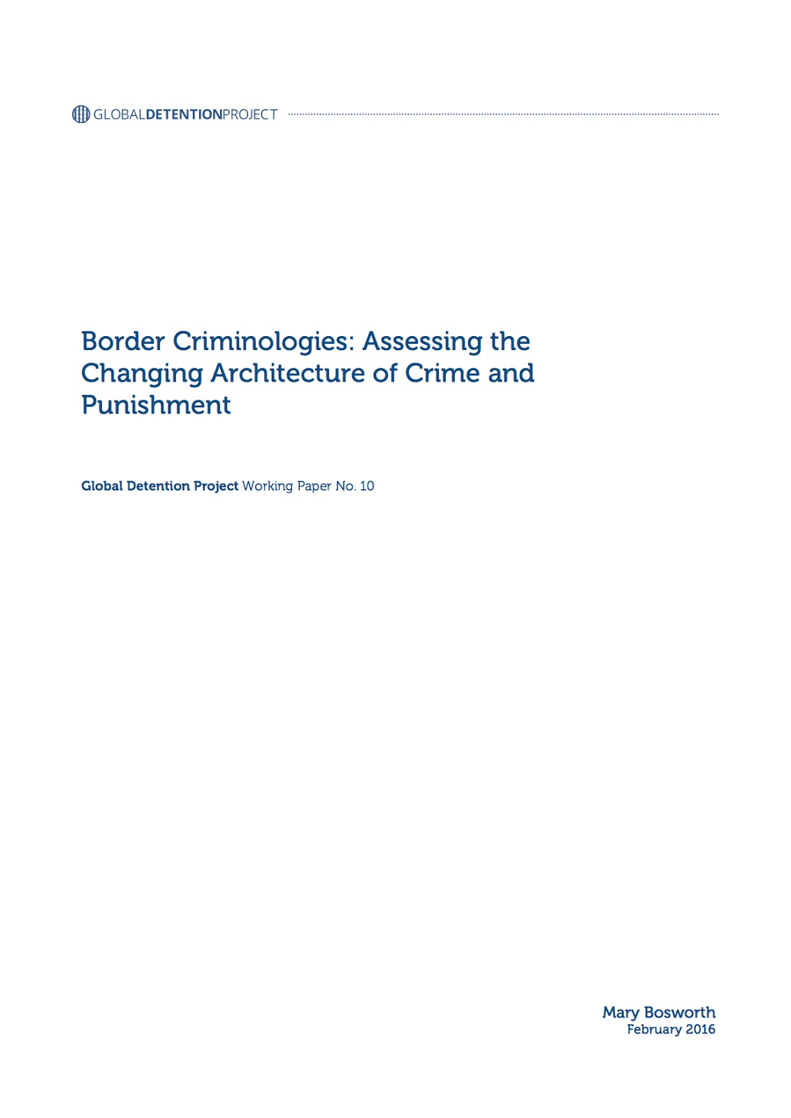 Forced Migration Current Awareness: Thematic Focus: Detention